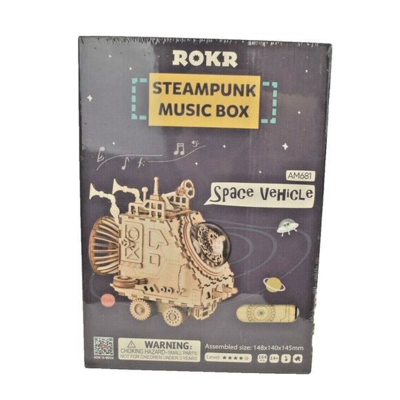 ROKR | Toys | Rokr 3d Steampunk Music Box Space Vehicle Puzzle 64 ...